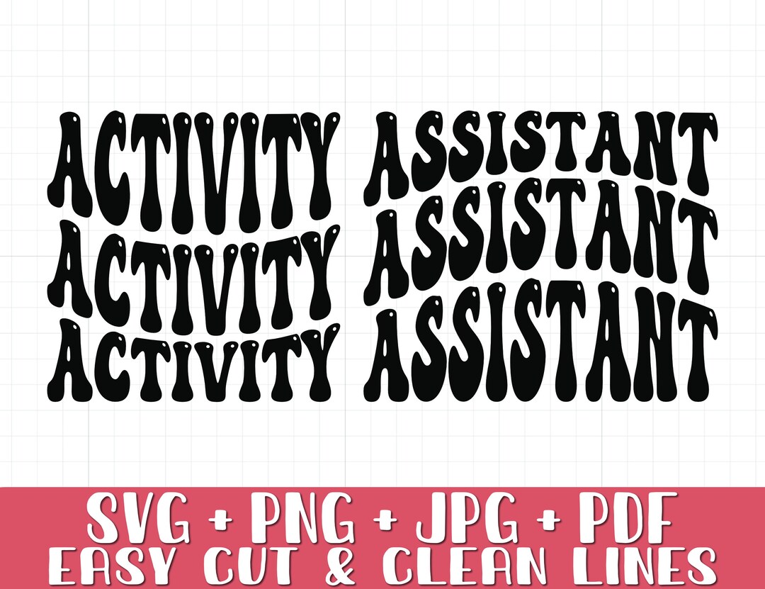 Activity Assistant Svg Png, Instant Download - Etsy