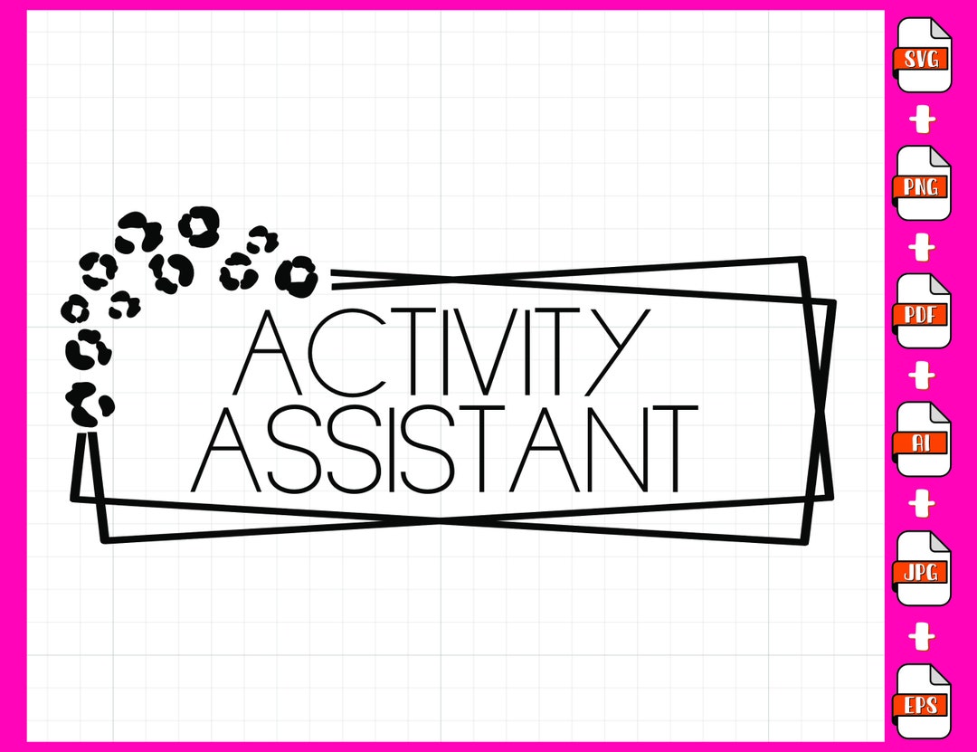 Activity Assistant SVG PNG, Instant Download - Etsy