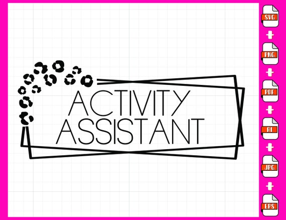 Activity Assistant SVG PNG Instant Download - Etsy