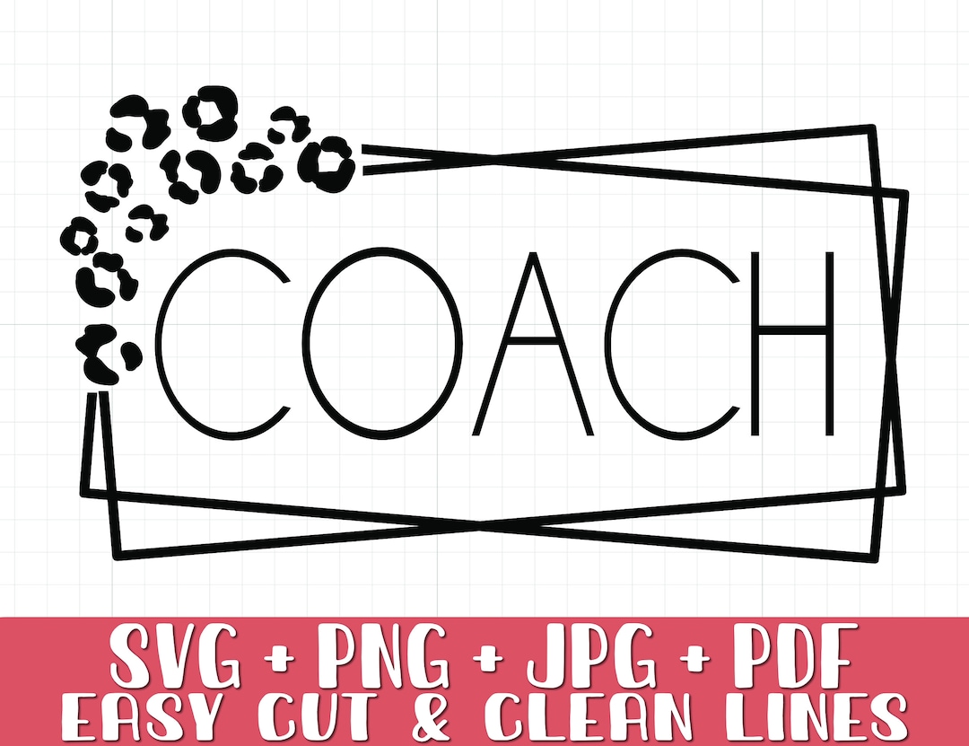 Coach SVG PNG, Instant Download - Etsy