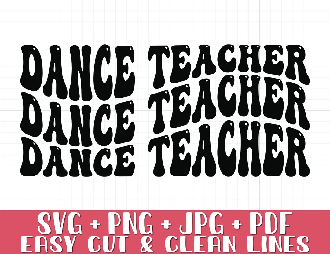 Dance Teacher Svg Png, Instant Download - Etsy