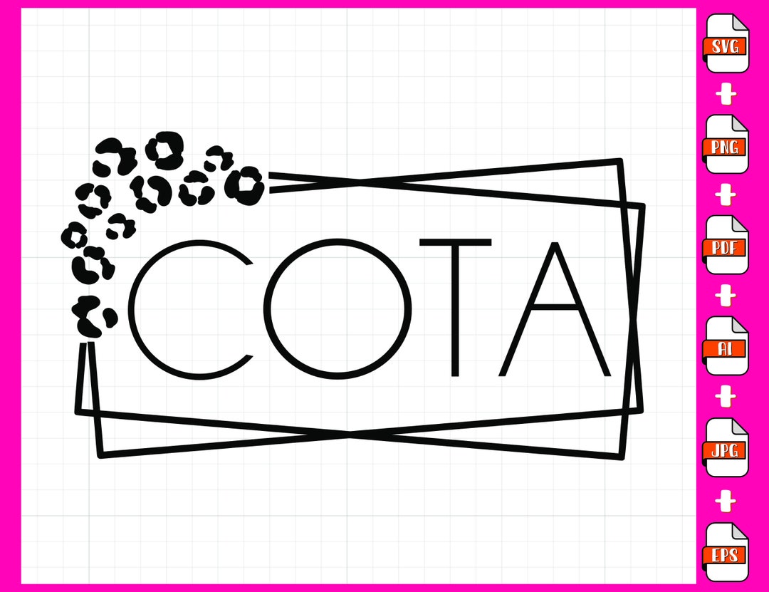 COTA SVG PNG, Certified Occupational Therapy Assistant Svg, Instant ...
