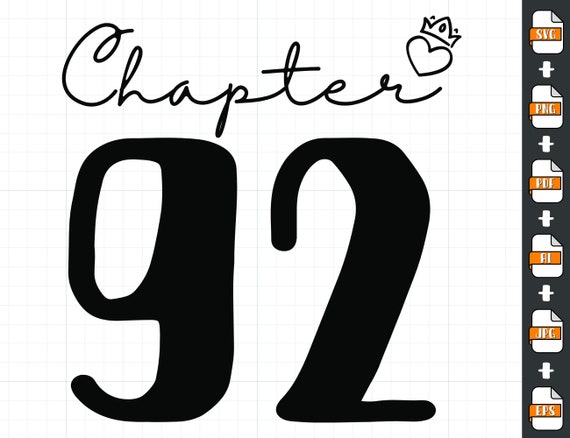 92 Birthday SVG PNG Chapter 92 SVG 92th Birthday Svg Instant - Etsy