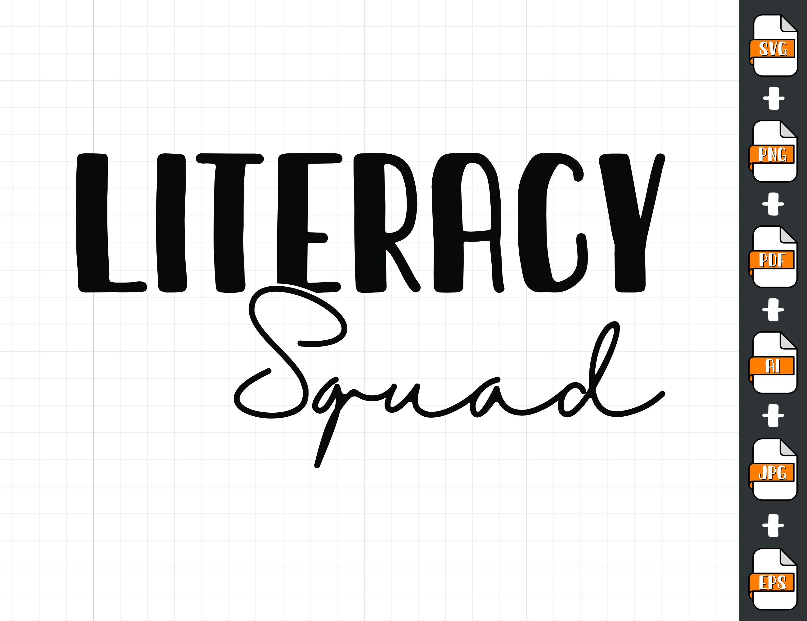 Literacy Squad SVG PNG Teacher Svg Student Svg Instant - Etsy