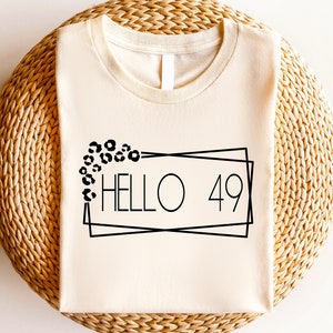 Hello 49 Svg Png, 49th Birthday Svg Png, Instant Download - Etsy