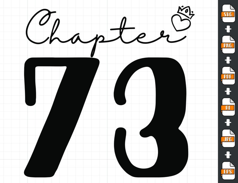 73 Birthday SVG PNG Chapter 73 SVG 73th Birthday Svg Instant - Etsy