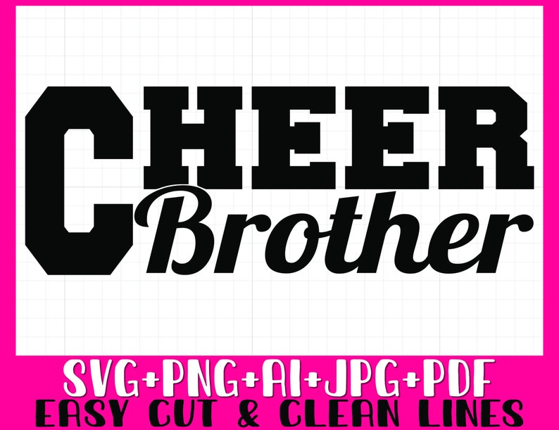 Cheer Brother SVG PNG Cheer Bro Svg Png Instant Download - Etsy Canada