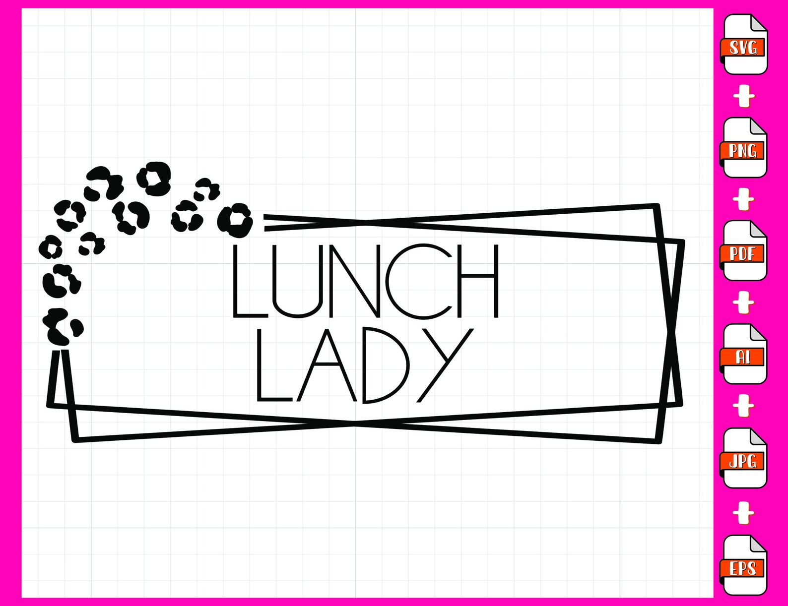 Lunch Lady SVG PNG Cafeteria Lady Svg Png Instant Download - Etsy