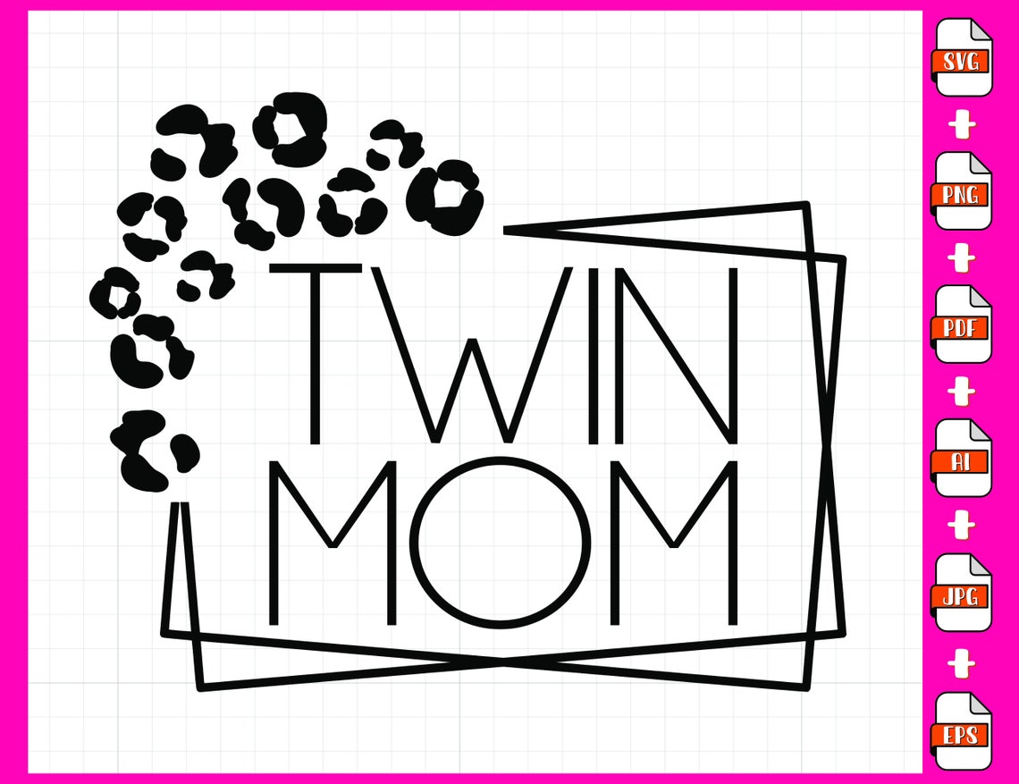 Twin Mom SVG PNG Mom of Twins Svg Instant Download - Etsy