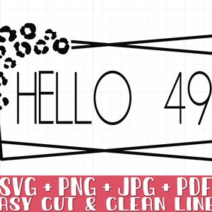 Hello 49 Svg Png, 49th Birthday Svg Png, Instant Download - Etsy