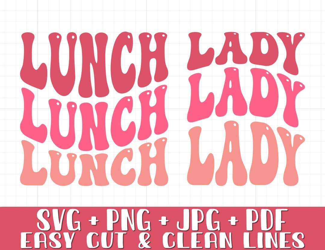 Lunch Lady Svg Png Cafeteria Worker Svg Png Instant Download Etsy