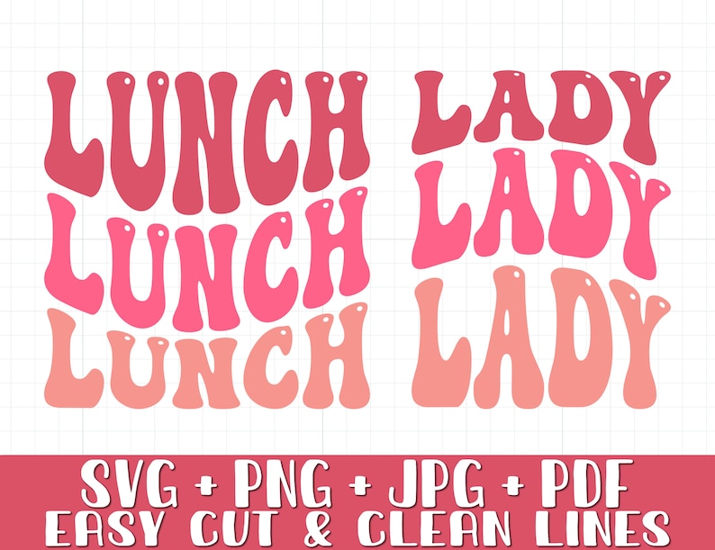Lunch Lady Svg Png Cafeteria Worker Svg Png Instant Download Etsy