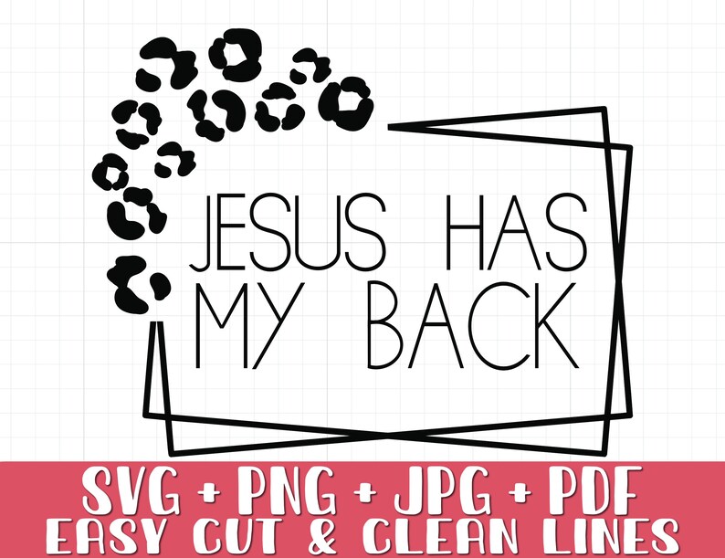 Jesus Has My Back Svg Png Self Love Svg Christian Svg - Etsy