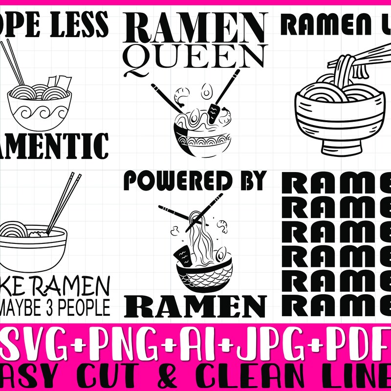 Ramen Svg - Etsy