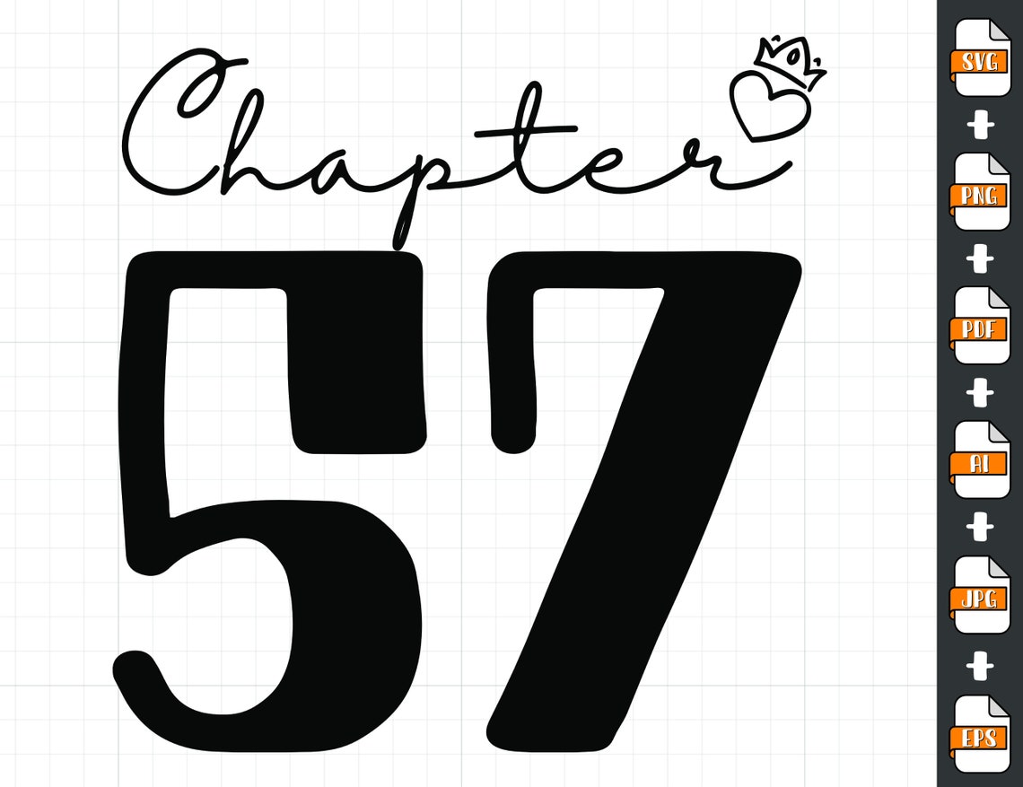 57 Birthday SVG PNG Chapter 57 SVG 57th Birthday Svg Instant - Etsy