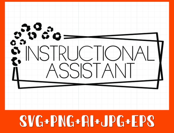 Instructional Assistant SVG PNG Instant Download - Etsy