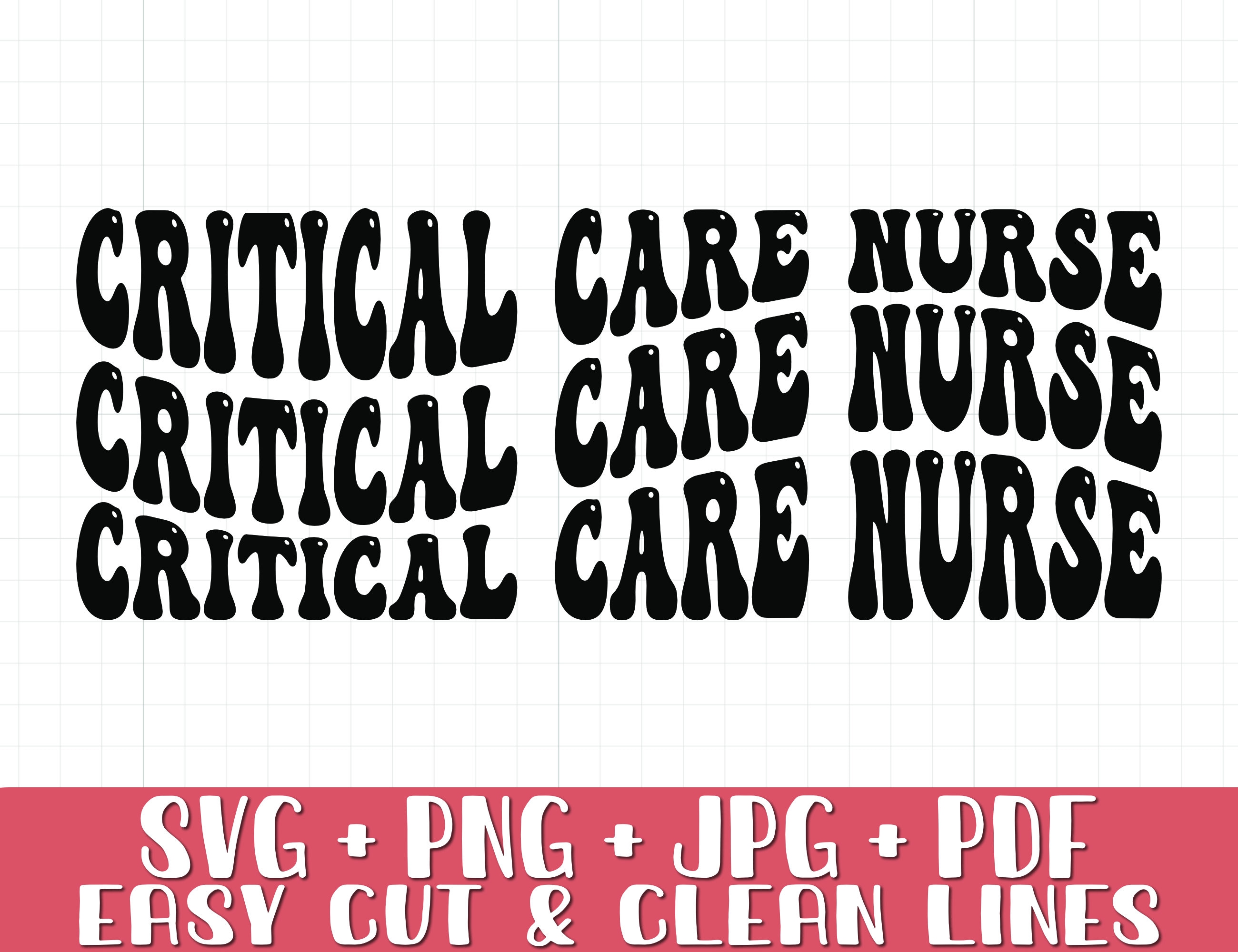 Critical Care Nurse Svg Png Instant Download - Etsy