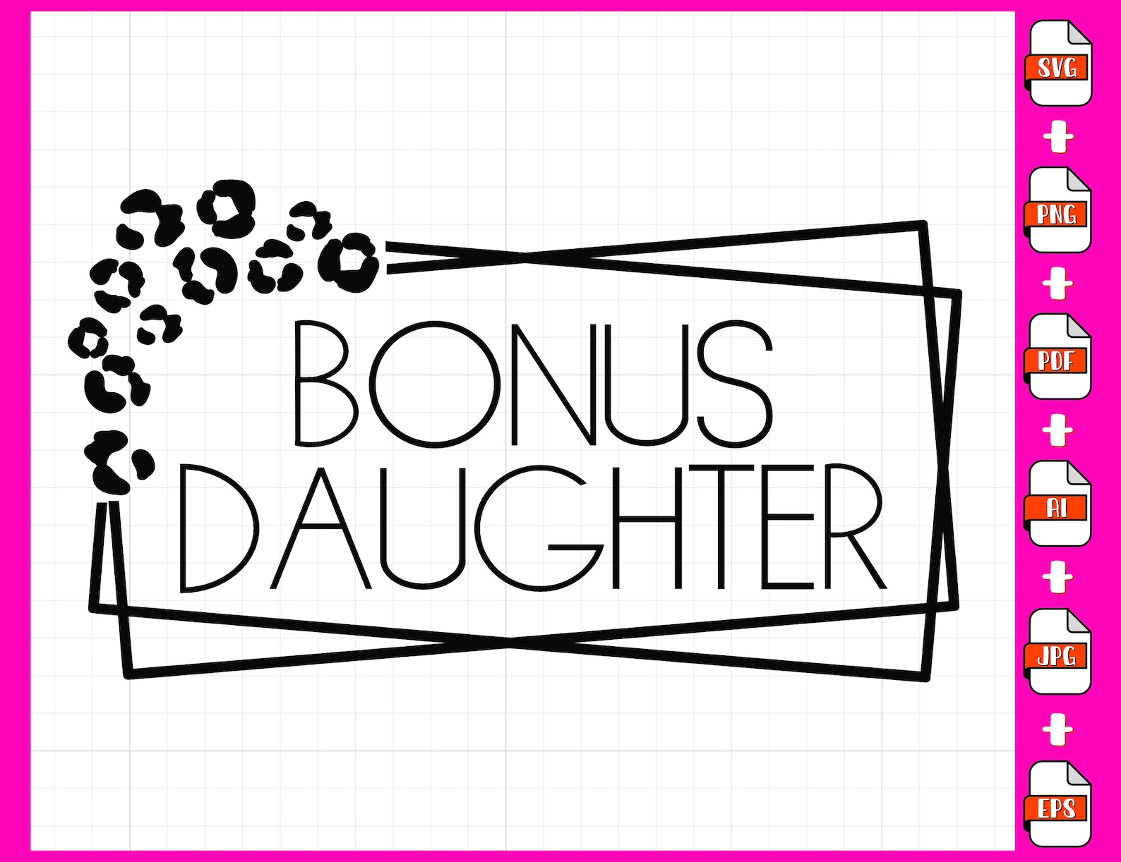 Bonus Daughter SVG PNG Step Daugher SVG Instant Download - Etsy UK