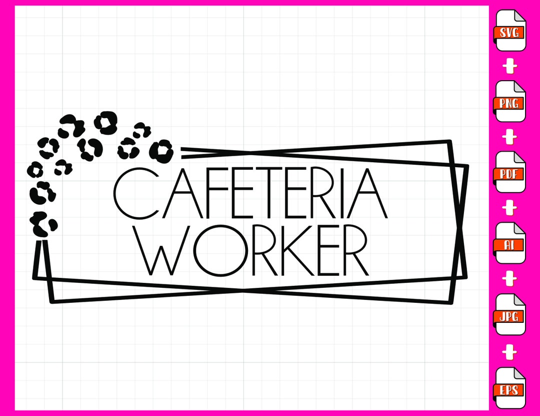 Cafeteria Worker SVG PNG, Instant Download - Etsy