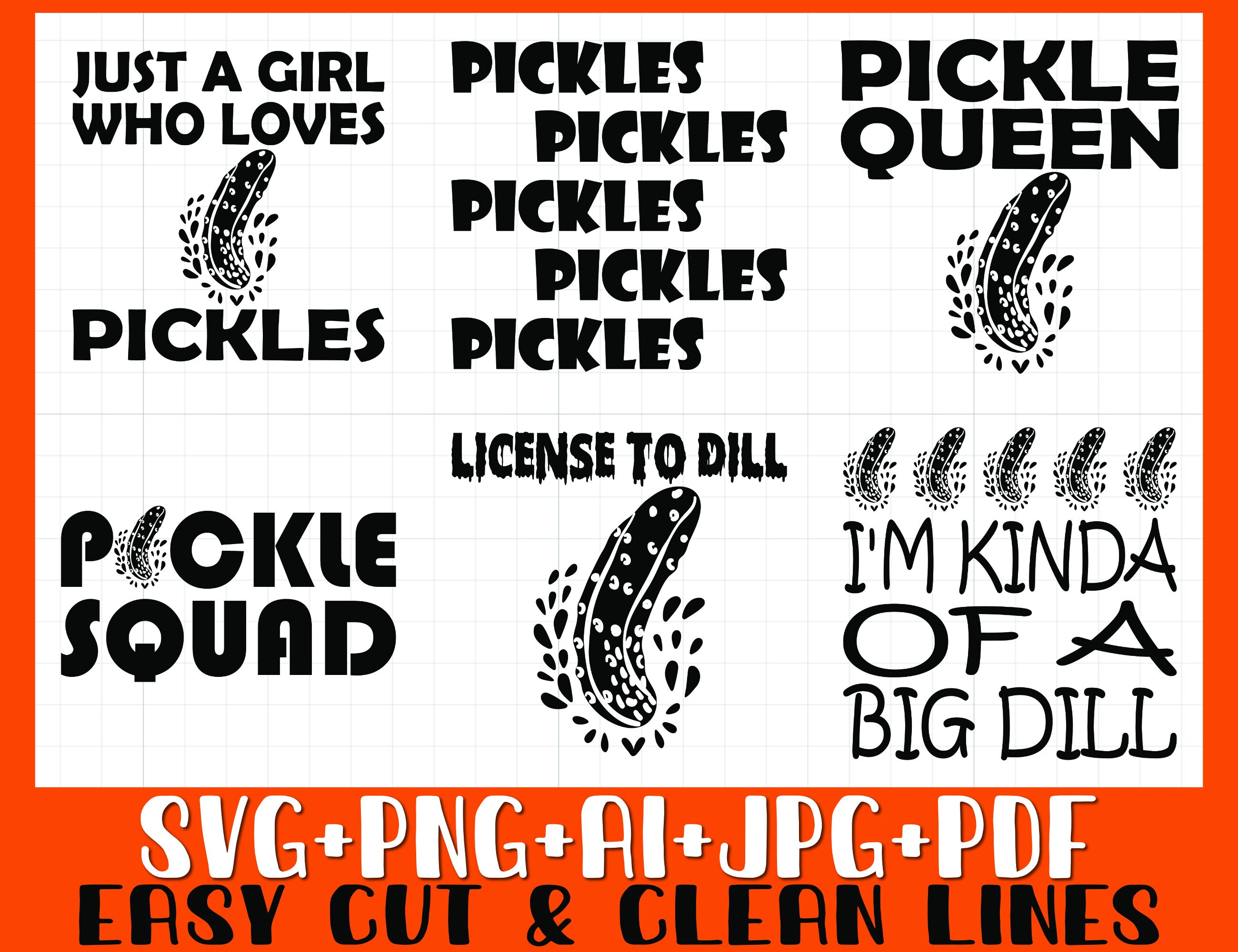 Pickle Bundle SVG PNG Pickle Svg Png Instant Download - Etsy Canada