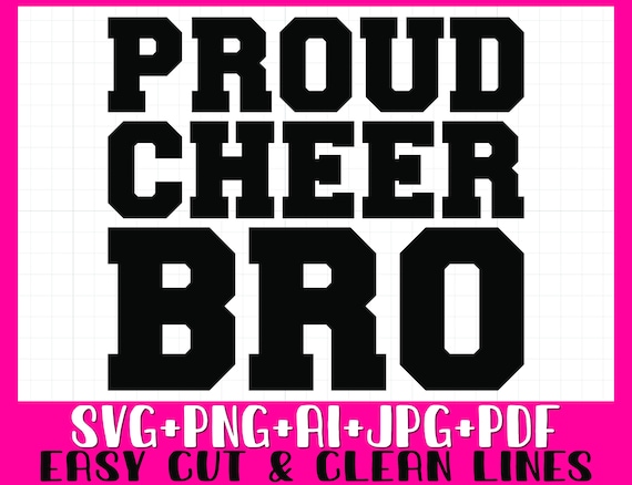 Cheer Brother SVG PNG Cheer Bro Svg Png Proud Cheer Bro Svg - Etsy