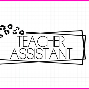 Teacher Assistant SVG PNG, Teaching Assistant Svg Png, Instant Download ...