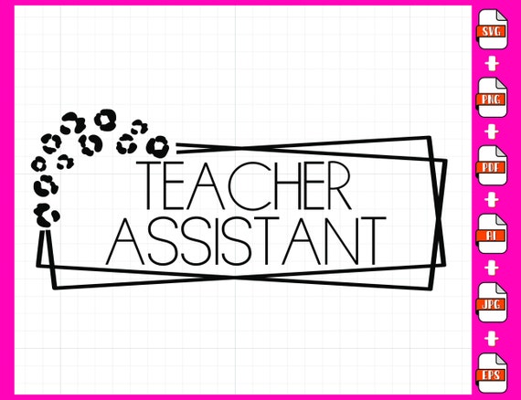 Teacher Assistant SVG PNG Teaching Assistant Svg Png Instant - Etsy