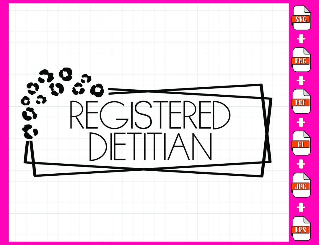 Registered Dietitian SVG PNG, Instant Download - Etsy