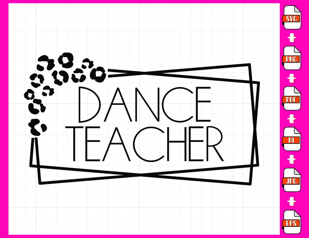 Dance Teacher SVG PNG, Instant Download - Etsy