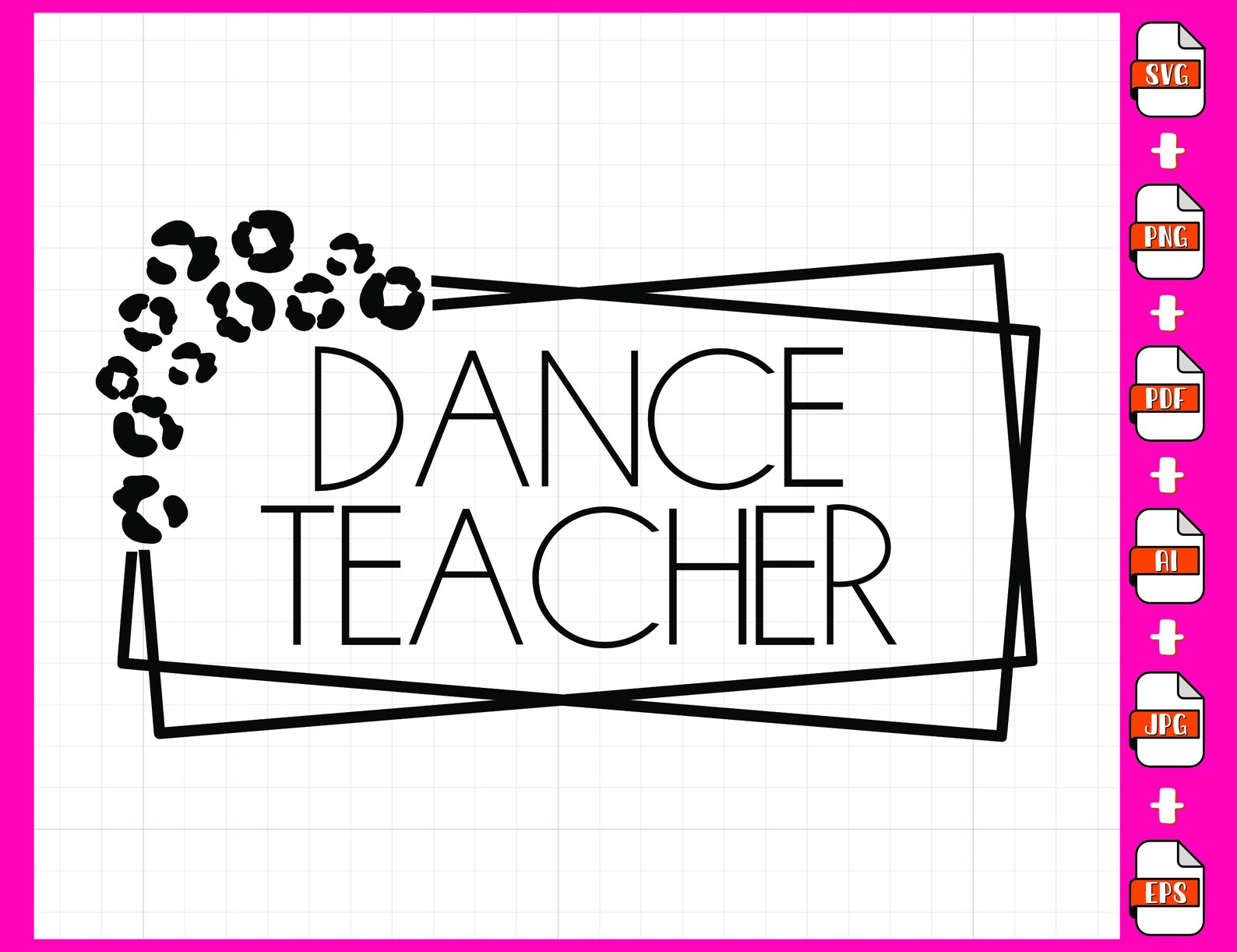 Dance Teacher SVG PNG Instant Download - Etsy