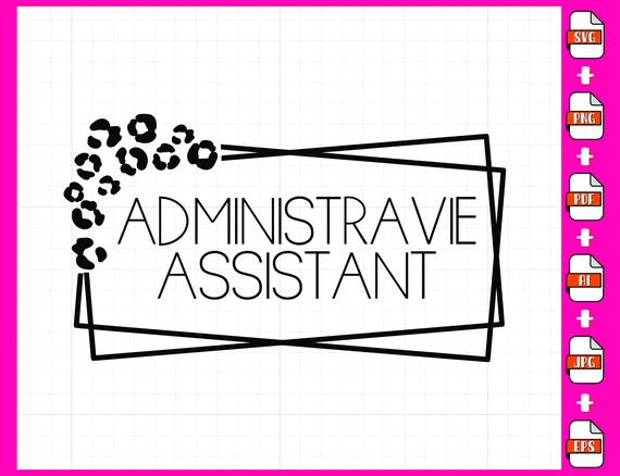 Administrative Assistant SVG PNG Instant Download - Etsy