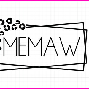 Memaw SVG Png, Mother's Day Svg, Mom Svg Instant Download - Etsy