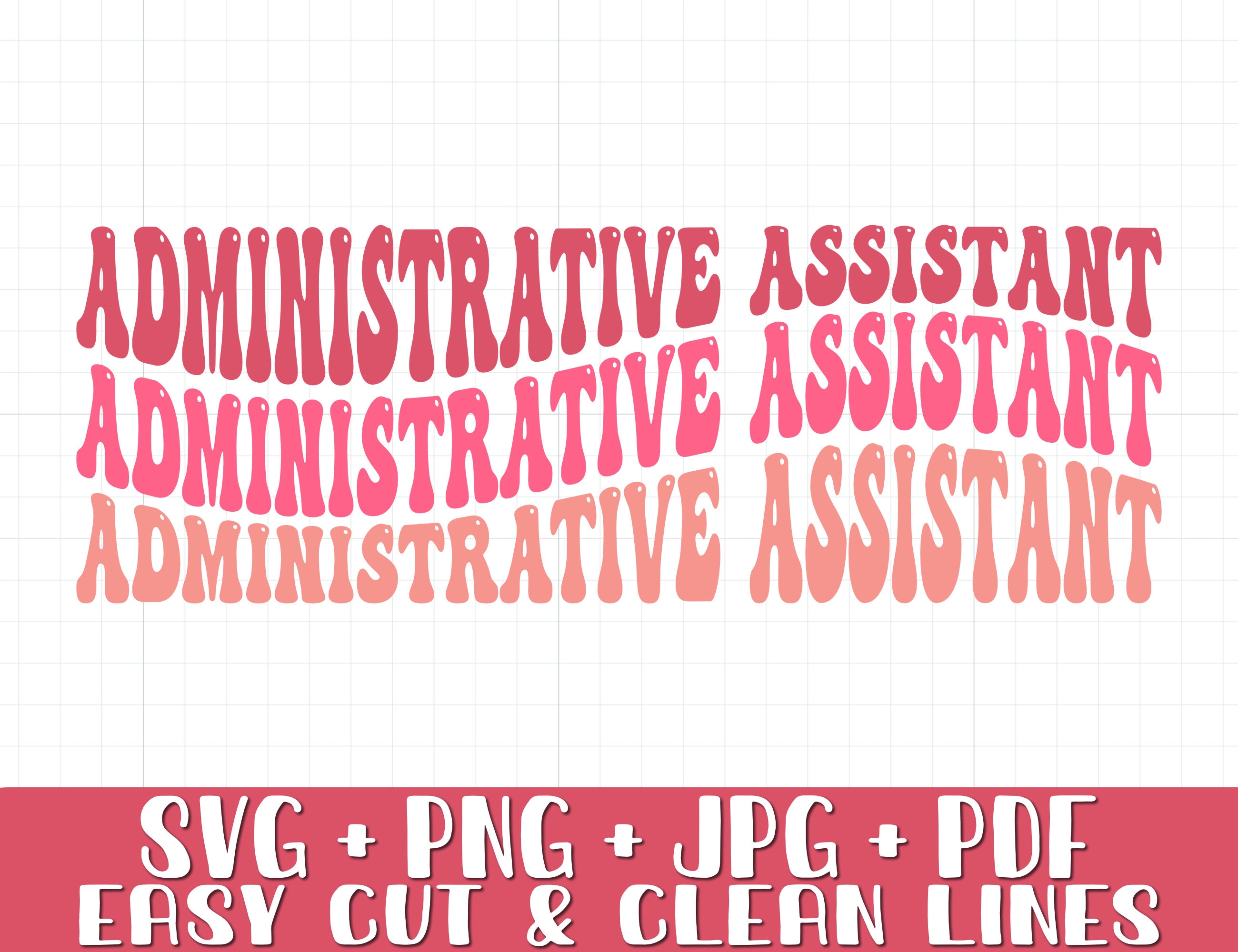 Administrative Assistant Svg Png Instant Download - Etsy