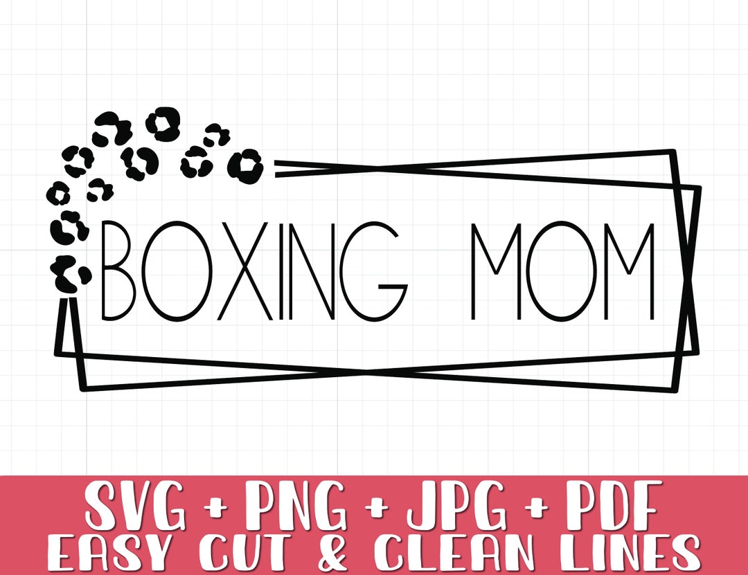 Boxing Mom SVG PNG, Instant Download - Etsy