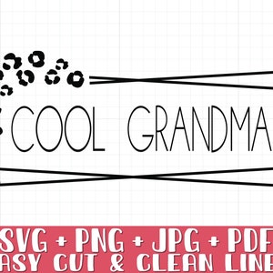 Cool Grandma Svg Png, Instant Download - Etsy