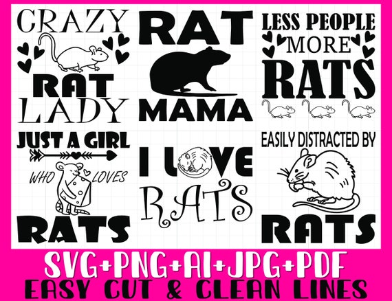 Rat Bundle SVG PNG Rat Svg Png Instant Download - Etsy