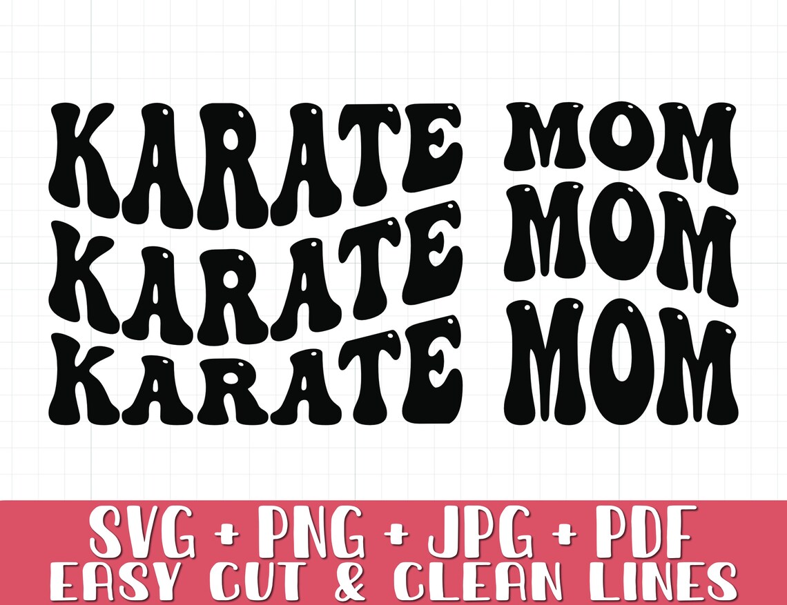 Karate Mom SVG PNG Instant Download - Etsy
