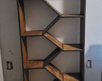 Two Tone Bookcase - Etsy