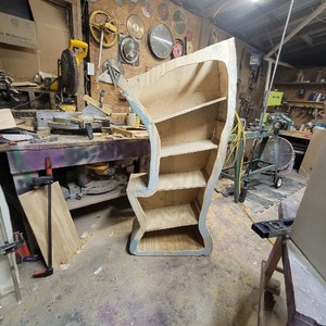 Dr Seuss Bookcase, Handmade Whimsical Bookcaase. One of a Kind Eclectic ...