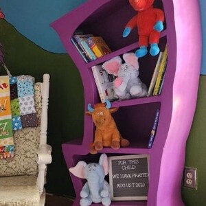 Dr Seuss Bookcase, Handmade Whimsical Bookcaase. One of a Kind Eclectic ...