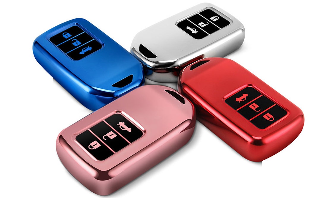 KEY Fob COVER for HONDA, Key Case, Honda Civic, Key Organizer, Honda ...