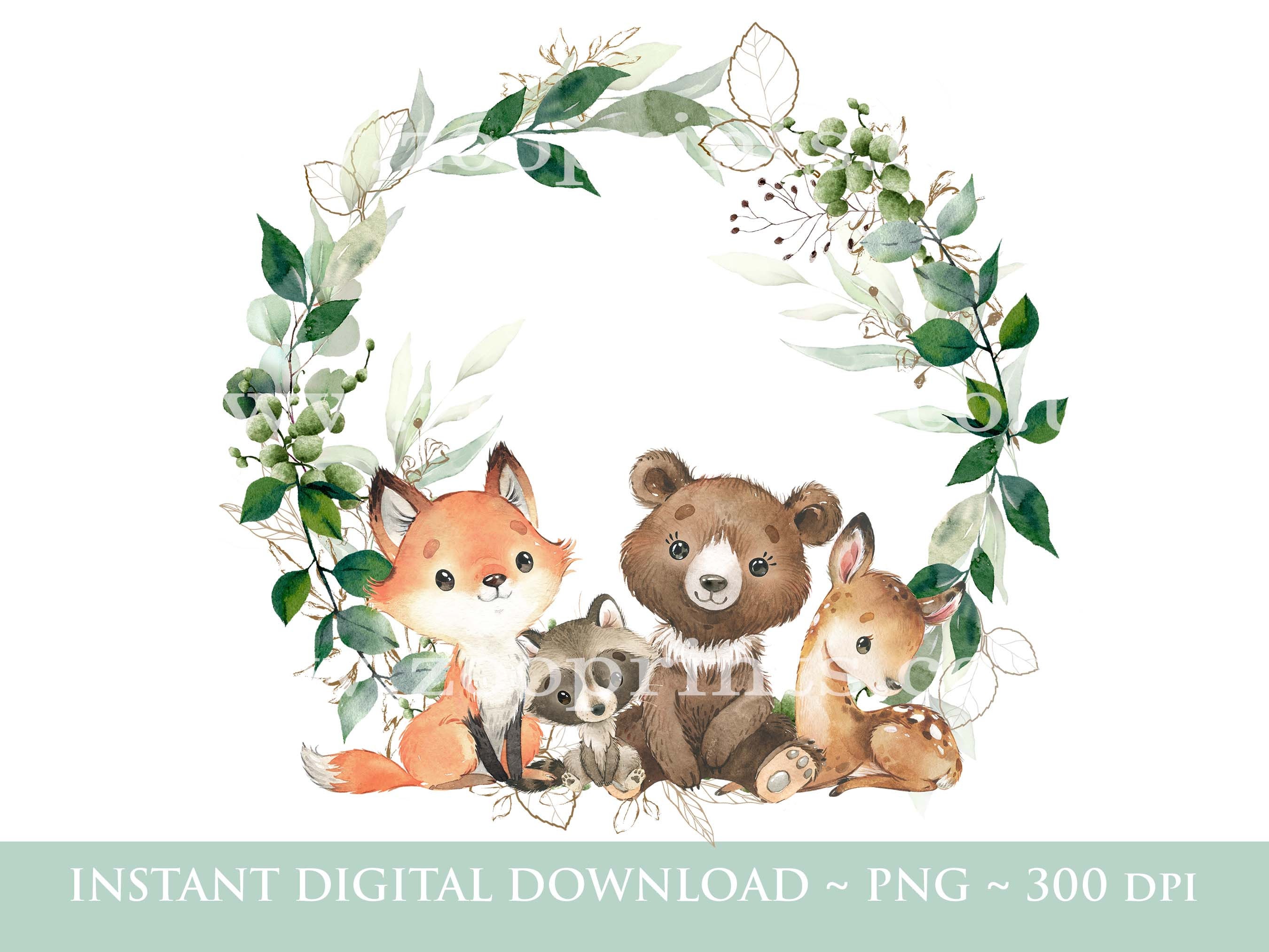 Forest Animal Page Border