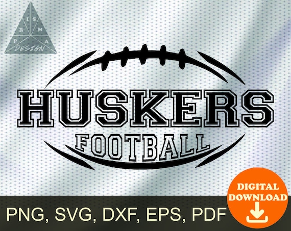 Huskers Football SVG Logo Cut File Digital Vector PNG - Etsy