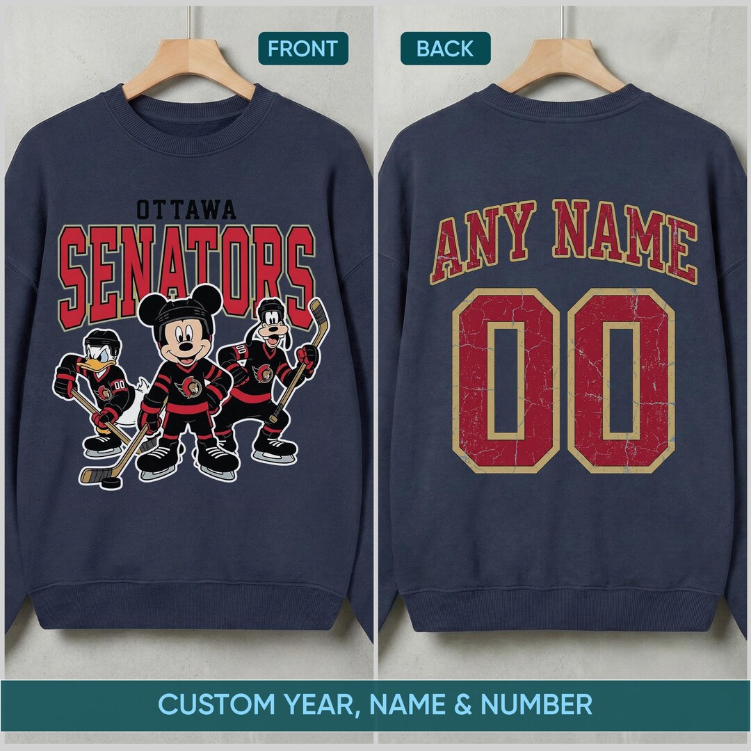 Ottawa Senators Mickey and Friends Sweatshirt, Ottawa Senators Shirt ...