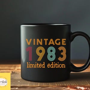 Vintage 1983 Limited Edition Svg, Vintage 1983 Svg, 40th Birthday Svg, 40th Birthday Png, 1983 ...