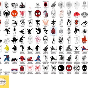 Spiderman SVG Bundle: Layered Clipart, Gift Designs (digital Download ...