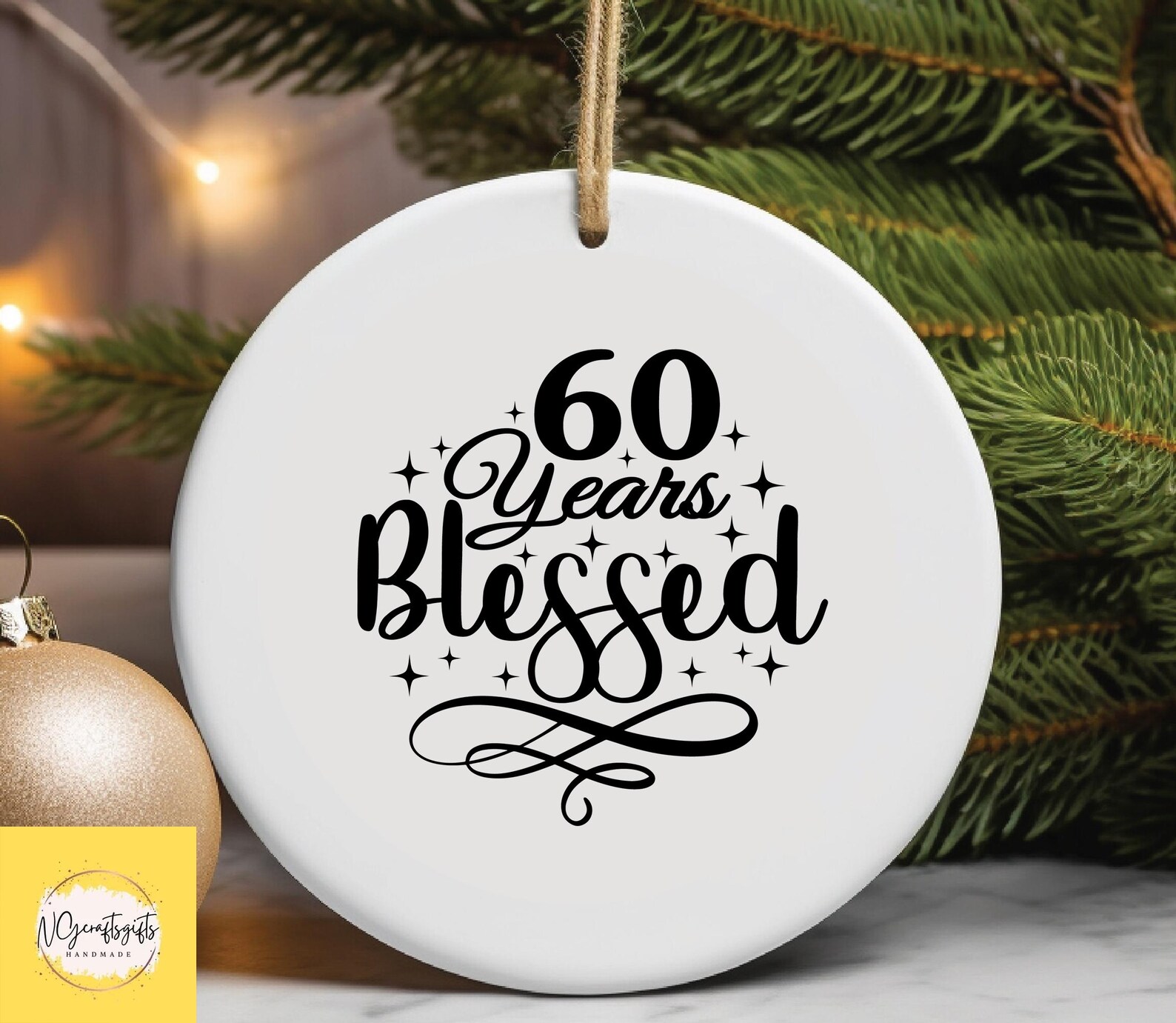 60 Years Blessed SVG: 60th Birthday Digital File - Etsy