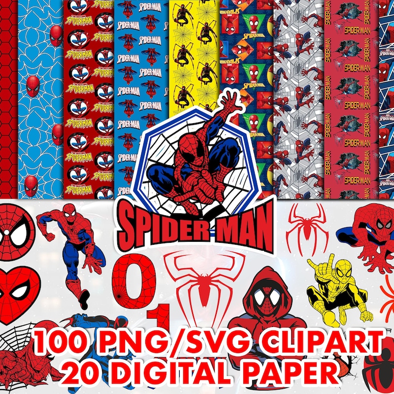Spider Man Backdrop File - Etsy