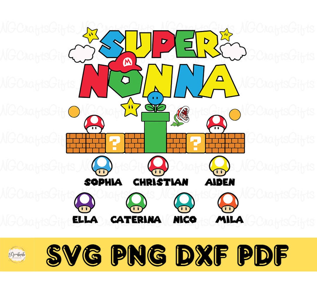 Personalized Super Nonna SVG , Mother's Day Svg, Mom Svg, Funny Nonna ...