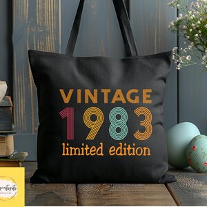 Vintage 1983 Limited Edition Svg, Vintage 1983 Svg, 40th Birthday Svg, 40th Birthday Png, 1983 ...